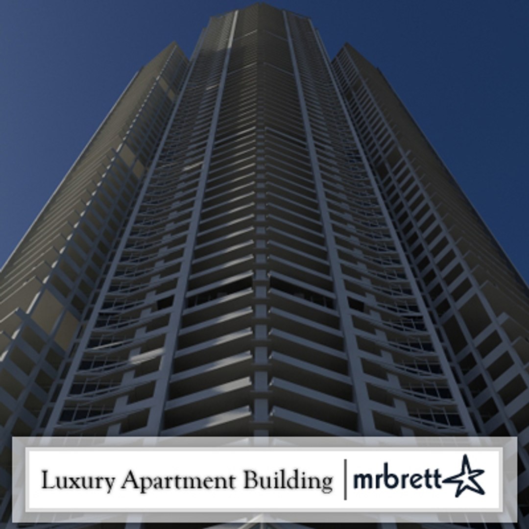 70 Story Luxury Apartment Building 3d Max