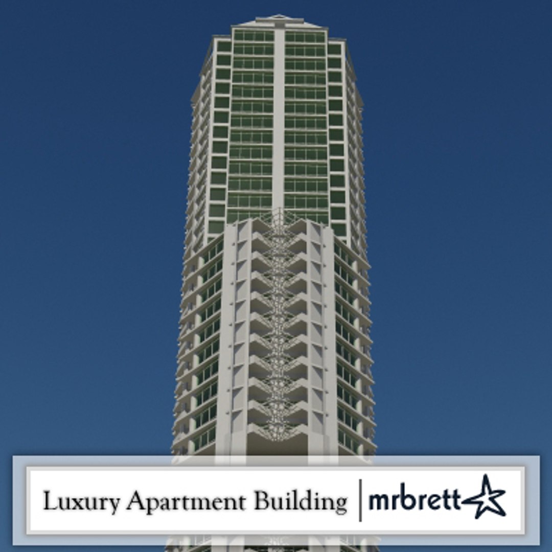 70 Story Luxury Apartment Building 3d Max
