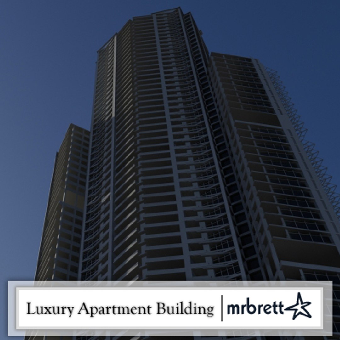 70 Story Luxury Apartment Building 3d Max