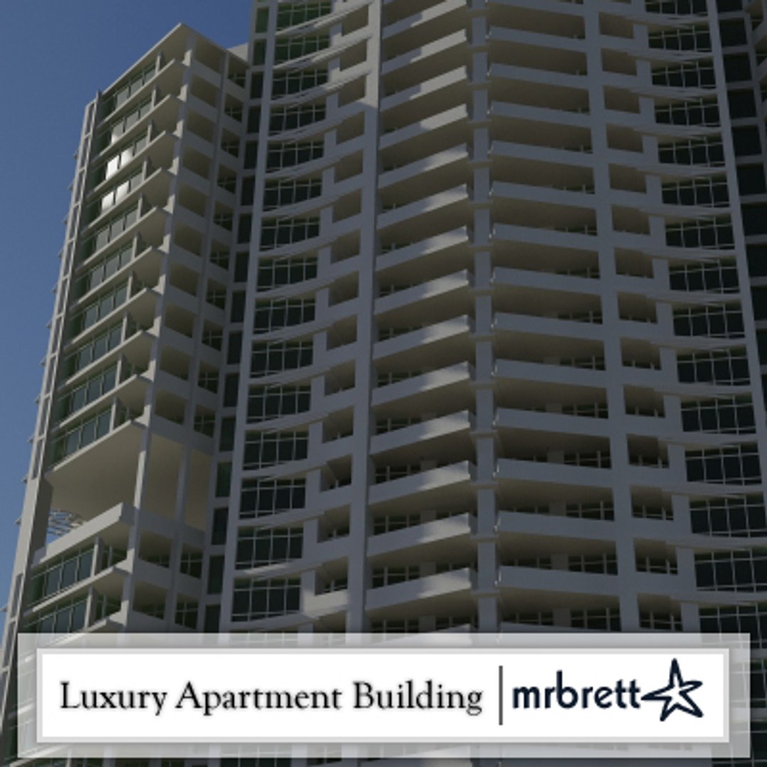 70 Story Luxury Apartment Building 3d Max