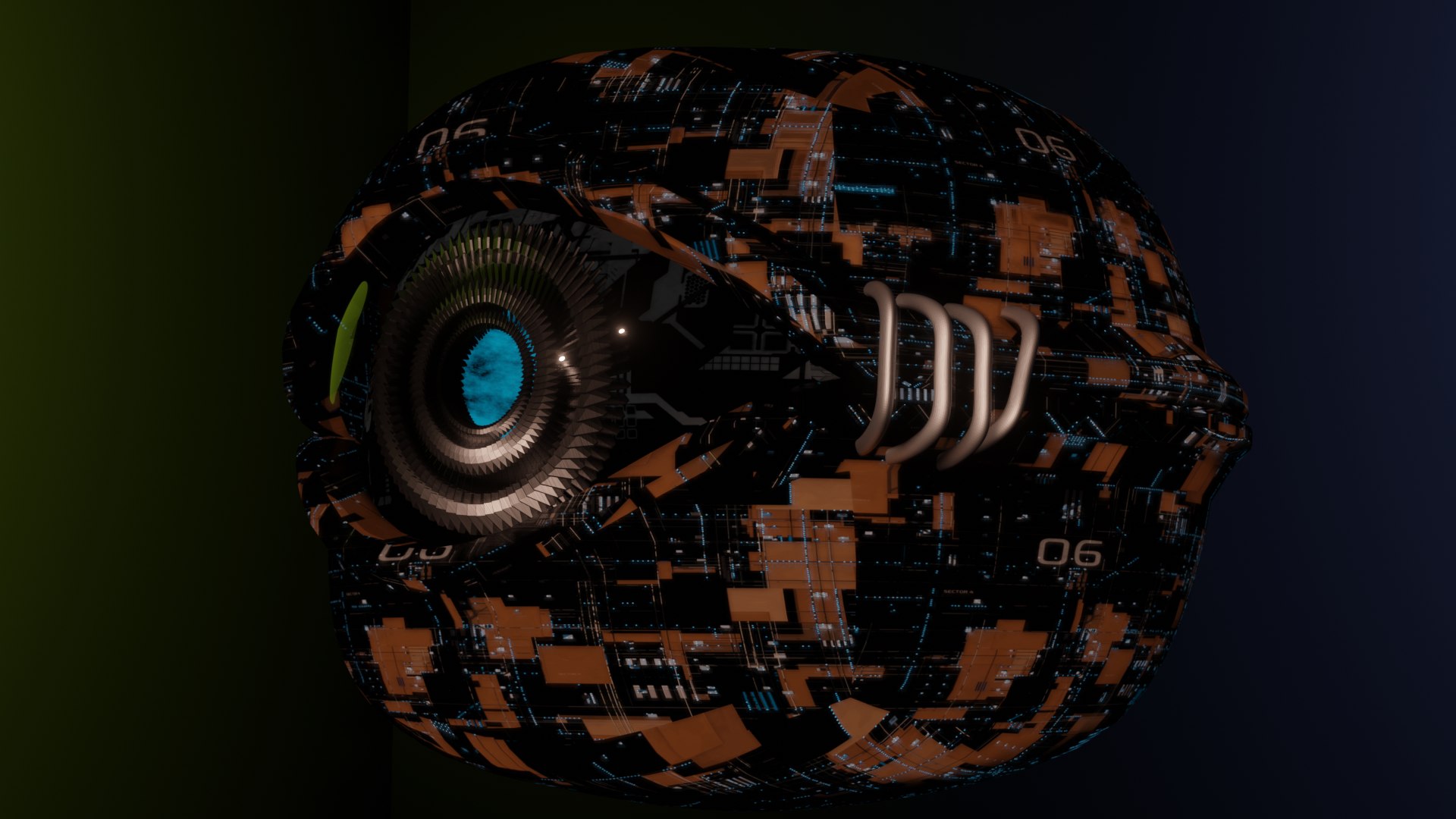 Sci-fi Drone Orb-06 3D - TurboSquid 2067326