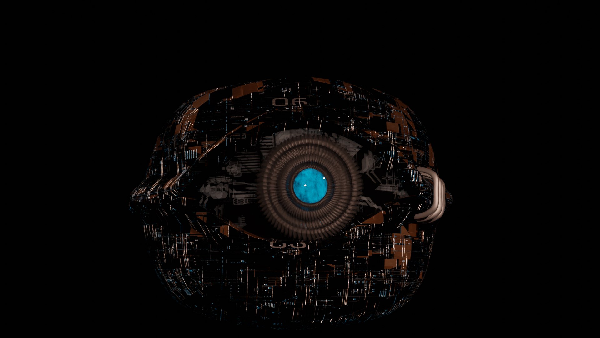 Sci-fi Drone Orb-06 3D - TurboSquid 2067326