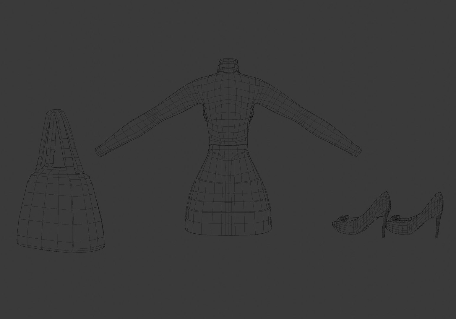 3D Full Outfit Set Model - TurboSquid 1887027