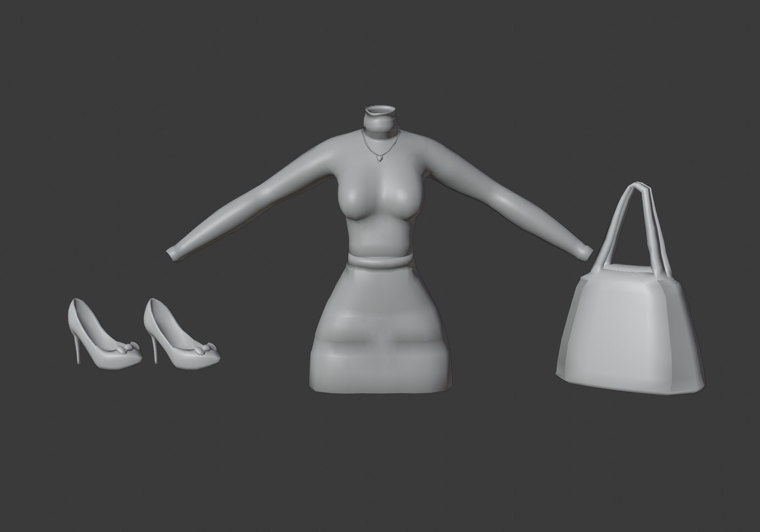 3D Full Outfit Set Model - TurboSquid 1887027