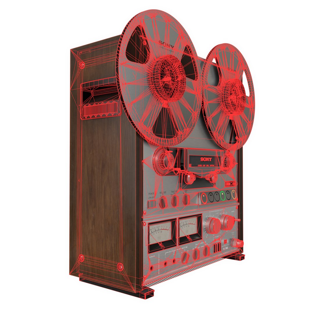 3D Sony TC-765 Tape Recorder Model - TurboSquid 2209478