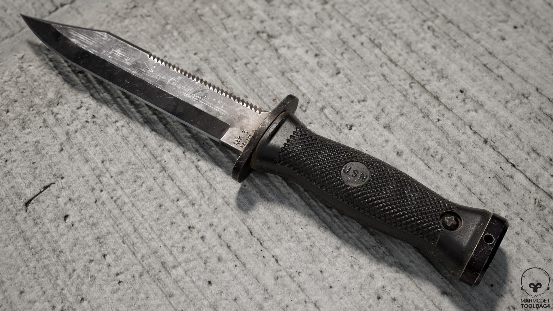 3D Ontario MK3 Navy Knife - TurboSquid 1958057