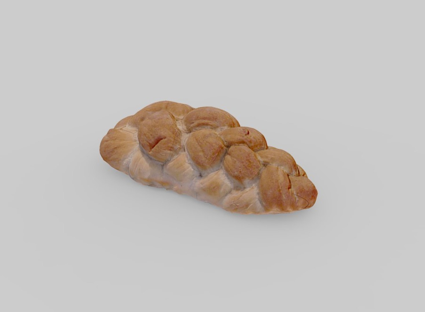 3D challah bread sweet model - TurboSquid 1598842