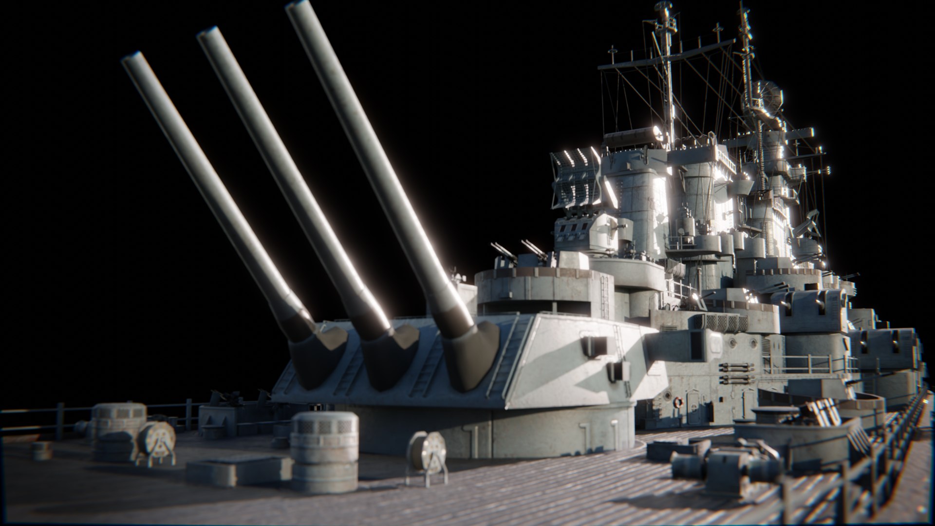 USS Iowa - BB61 3D Model - TurboSquid 2361147