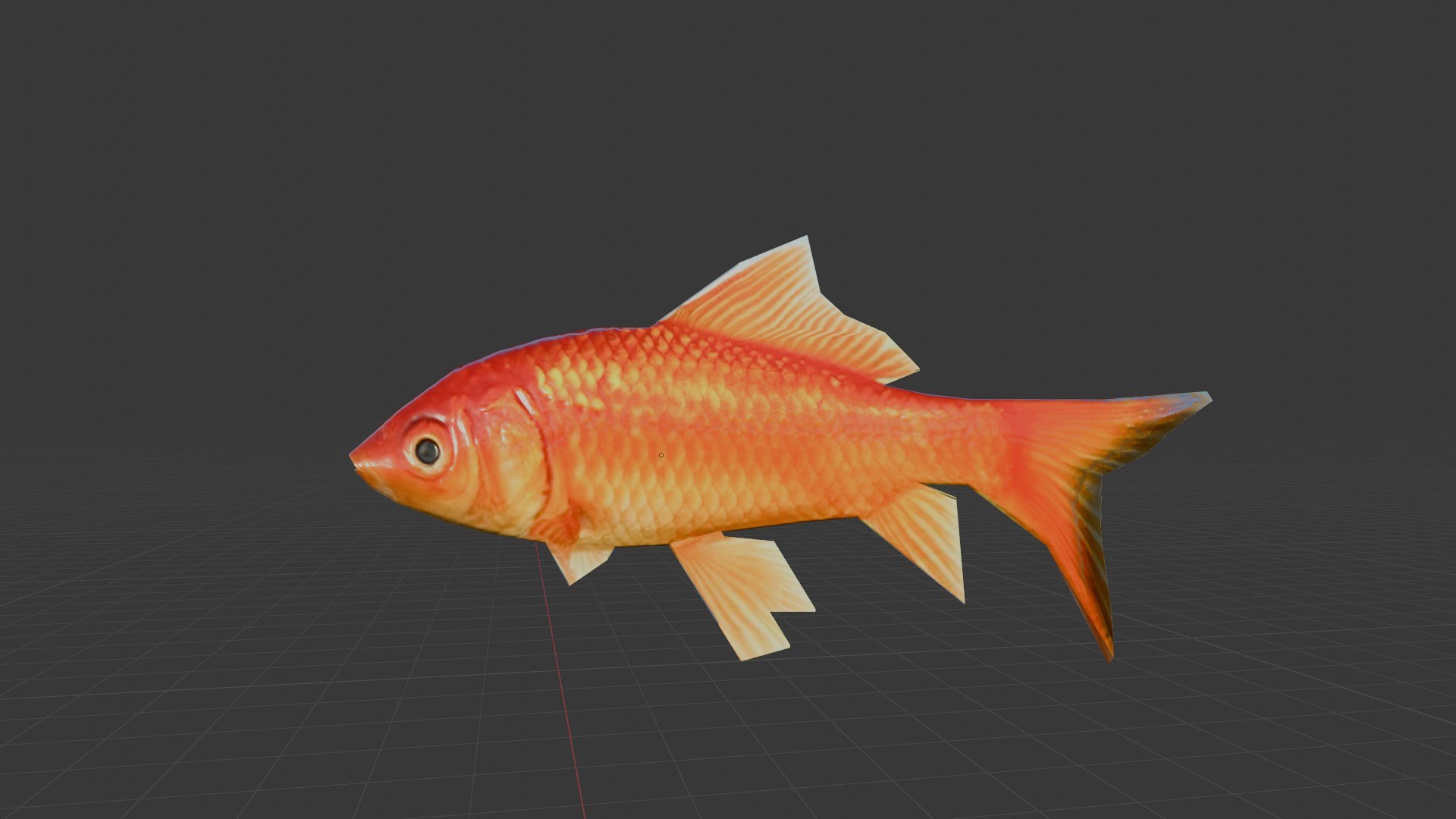 3D 3D Low Poly Goldfish Animated - TurboSquid 2252504