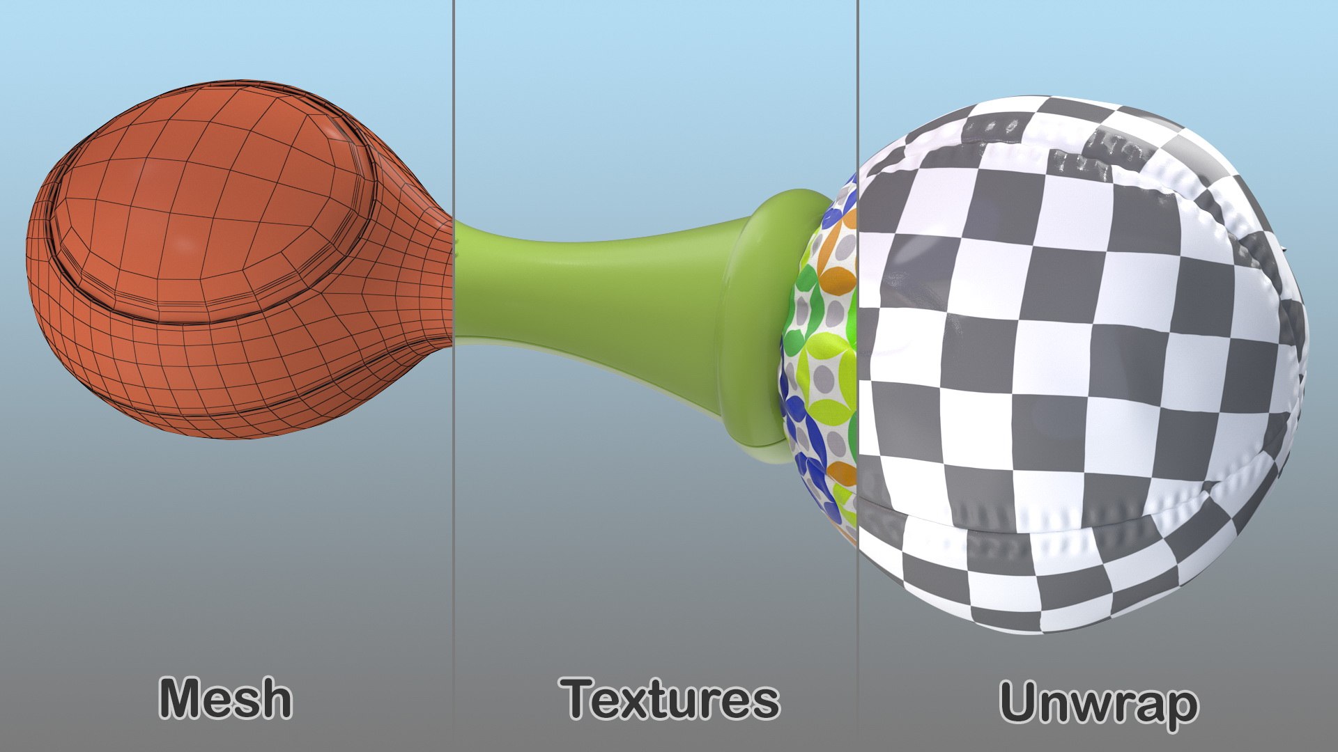 Green Baby Rattle Generic 3D - TurboSquid 1475486