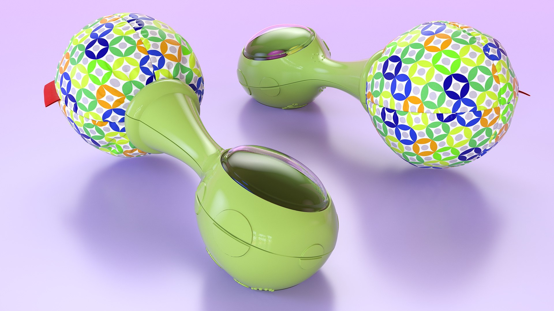 Green Baby Rattle Generic 3D - TurboSquid 1475486