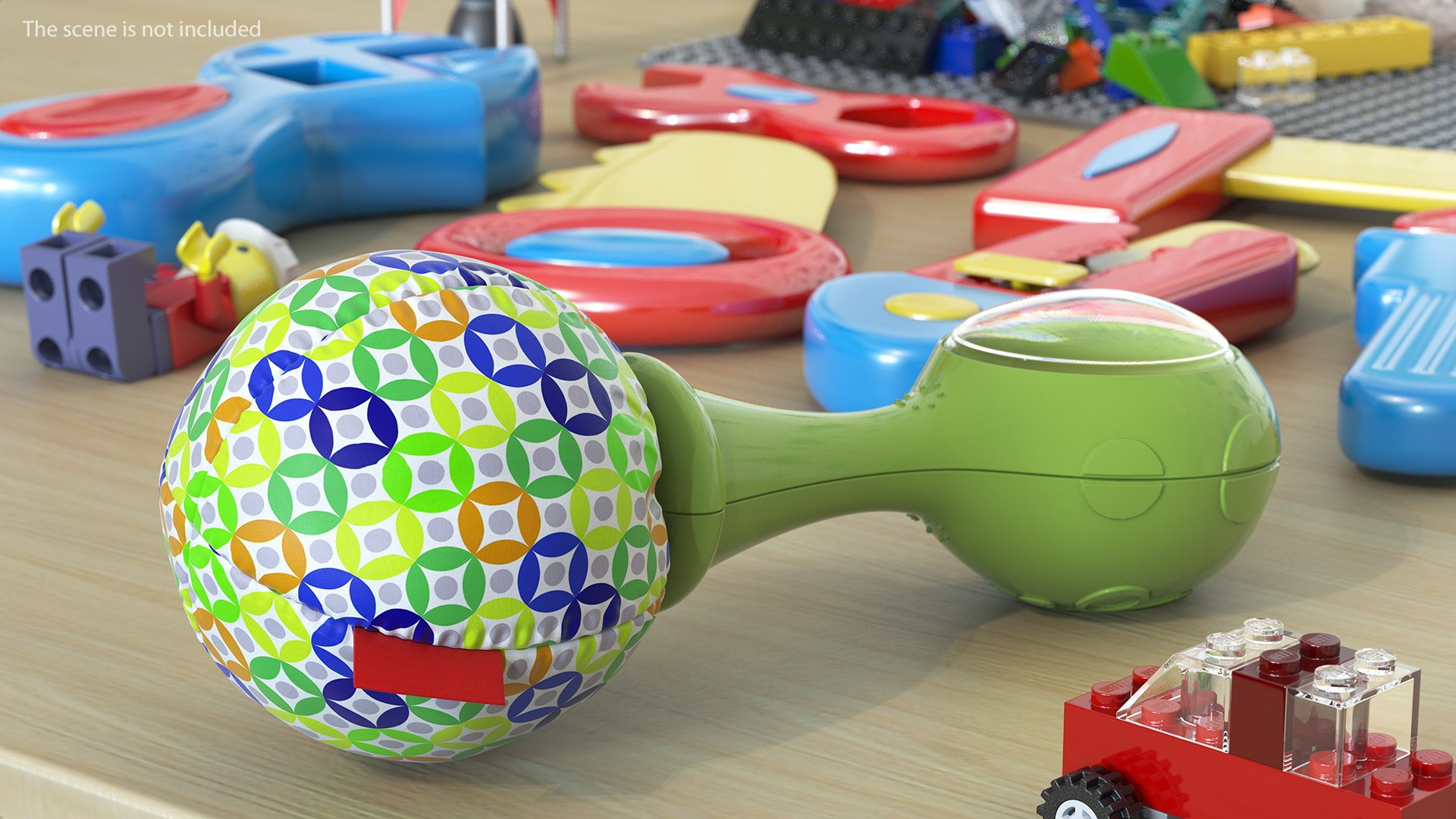 Green Baby Rattle Generic 3D - TurboSquid 1475486