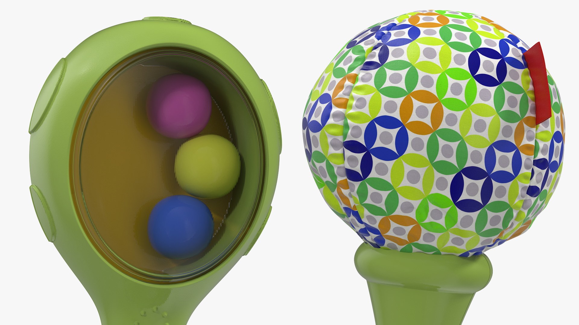 Green Baby Rattle Generic 3D - TurboSquid 1475486