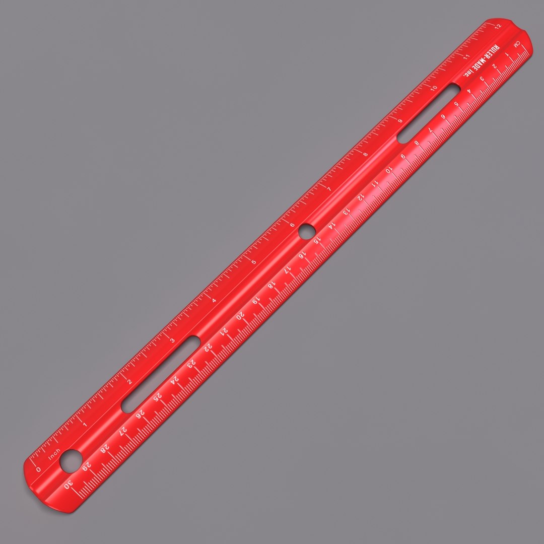 3d model plastic ruler