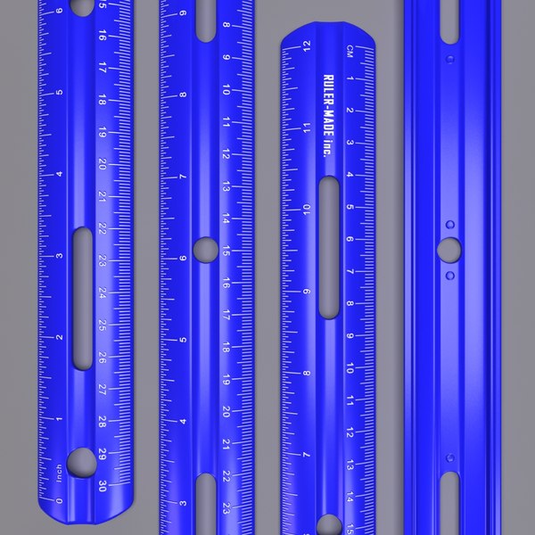 3d model plastic ruler