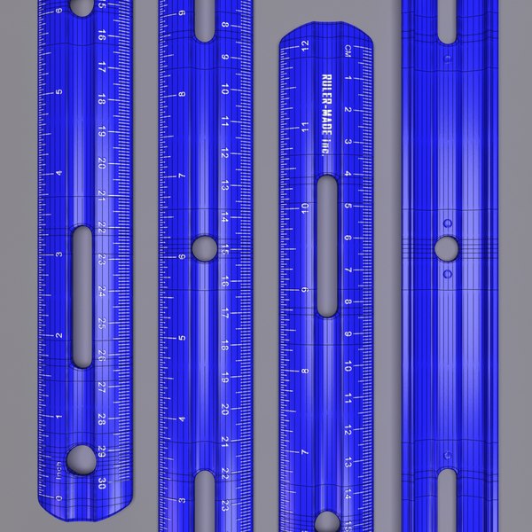 3d model plastic ruler