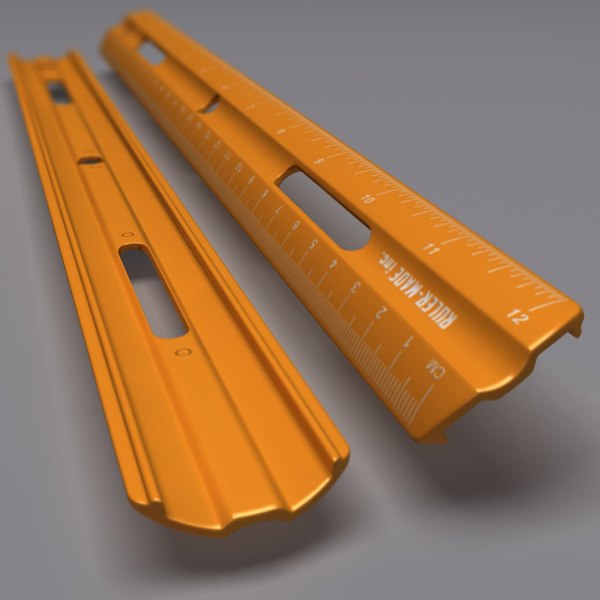 3d model plastic ruler