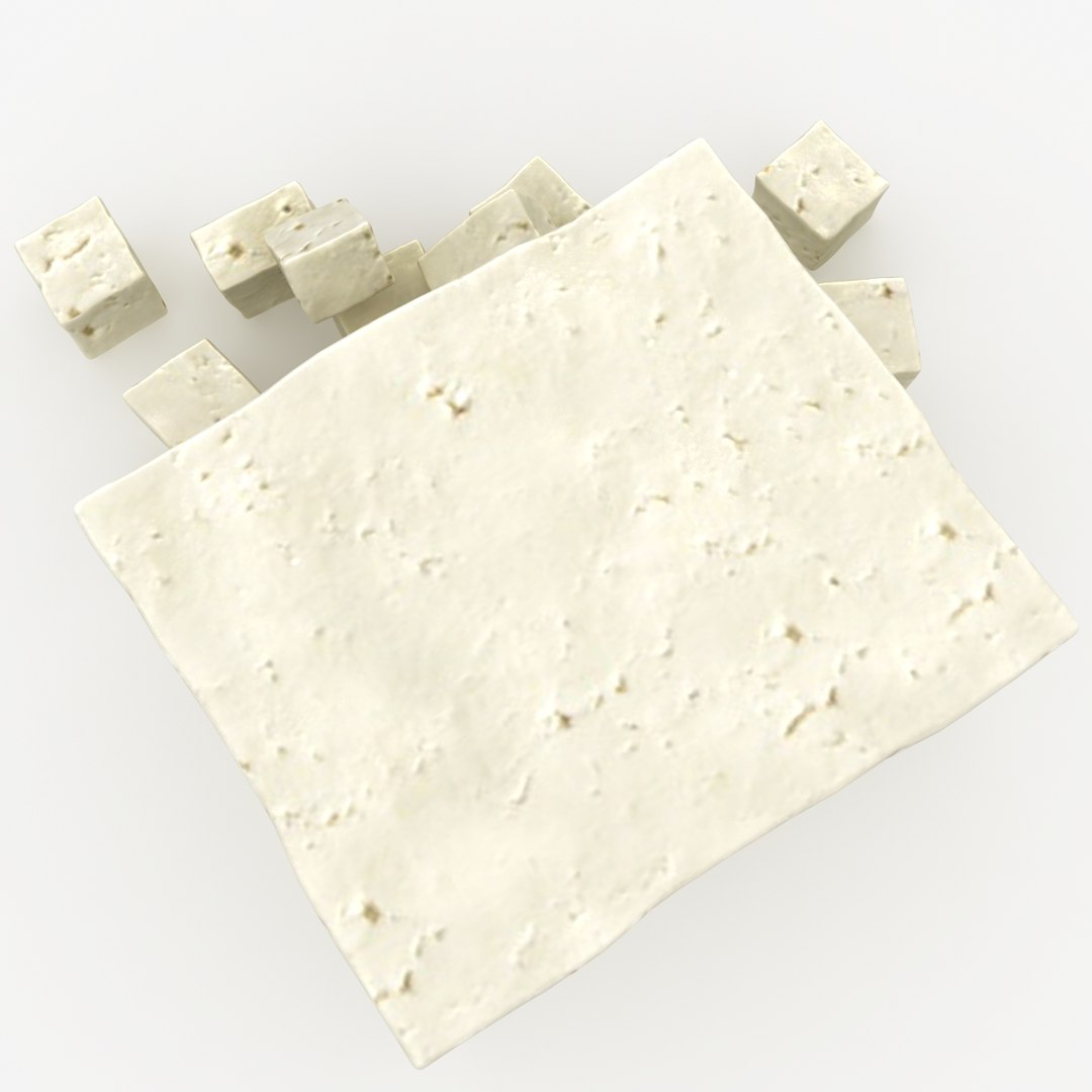 3d Realistic Tofu 1
