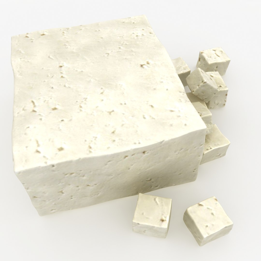 3d Realistic Tofu 1
