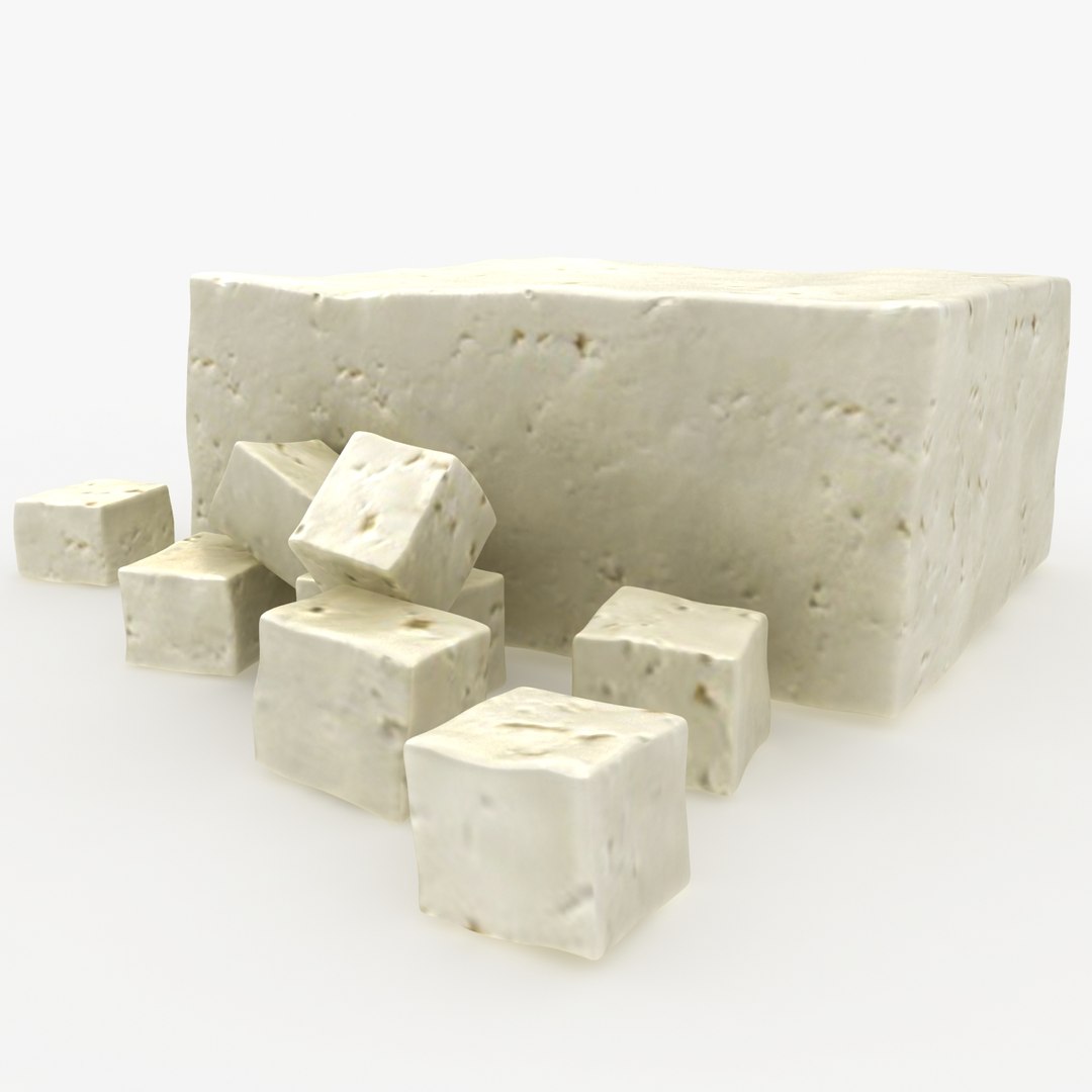 3d Realistic Tofu 1