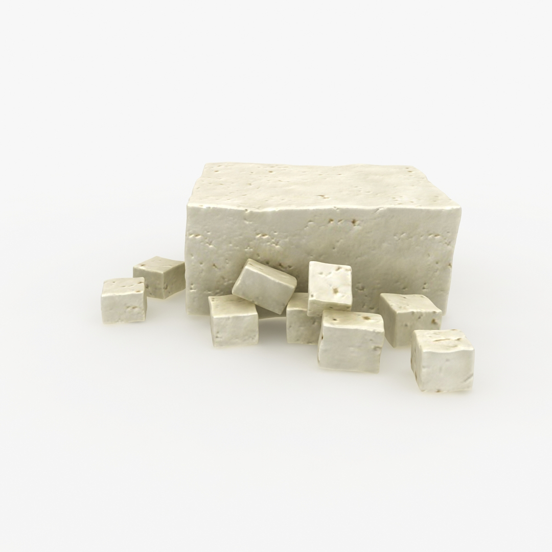 3d Realistic Tofu 1