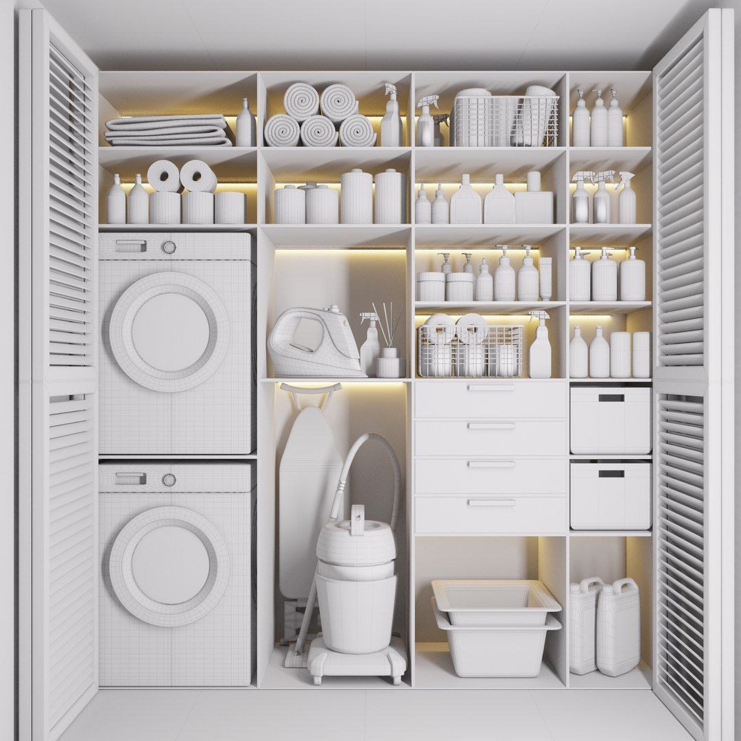 3D Laundry Room - TurboSquid 1818739