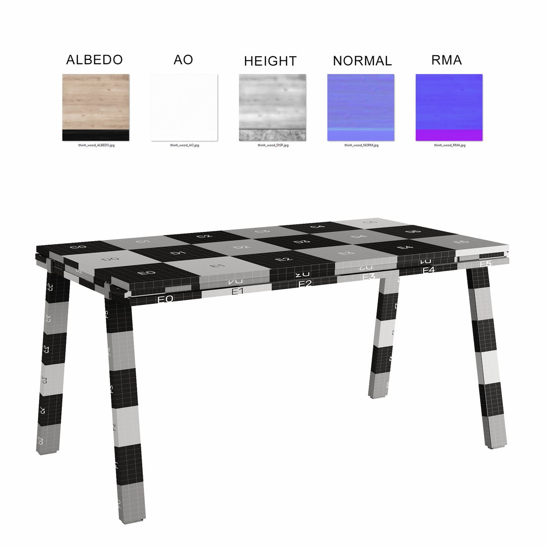 3D Thinh Table 160 Model - TurboSquid 1812570
