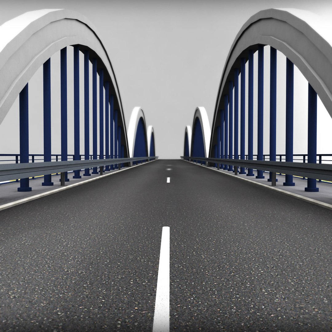 arch bridge 3d model