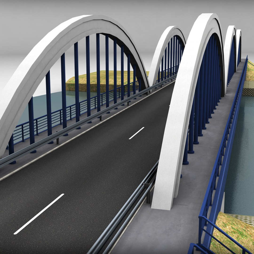 arch bridge 3d model