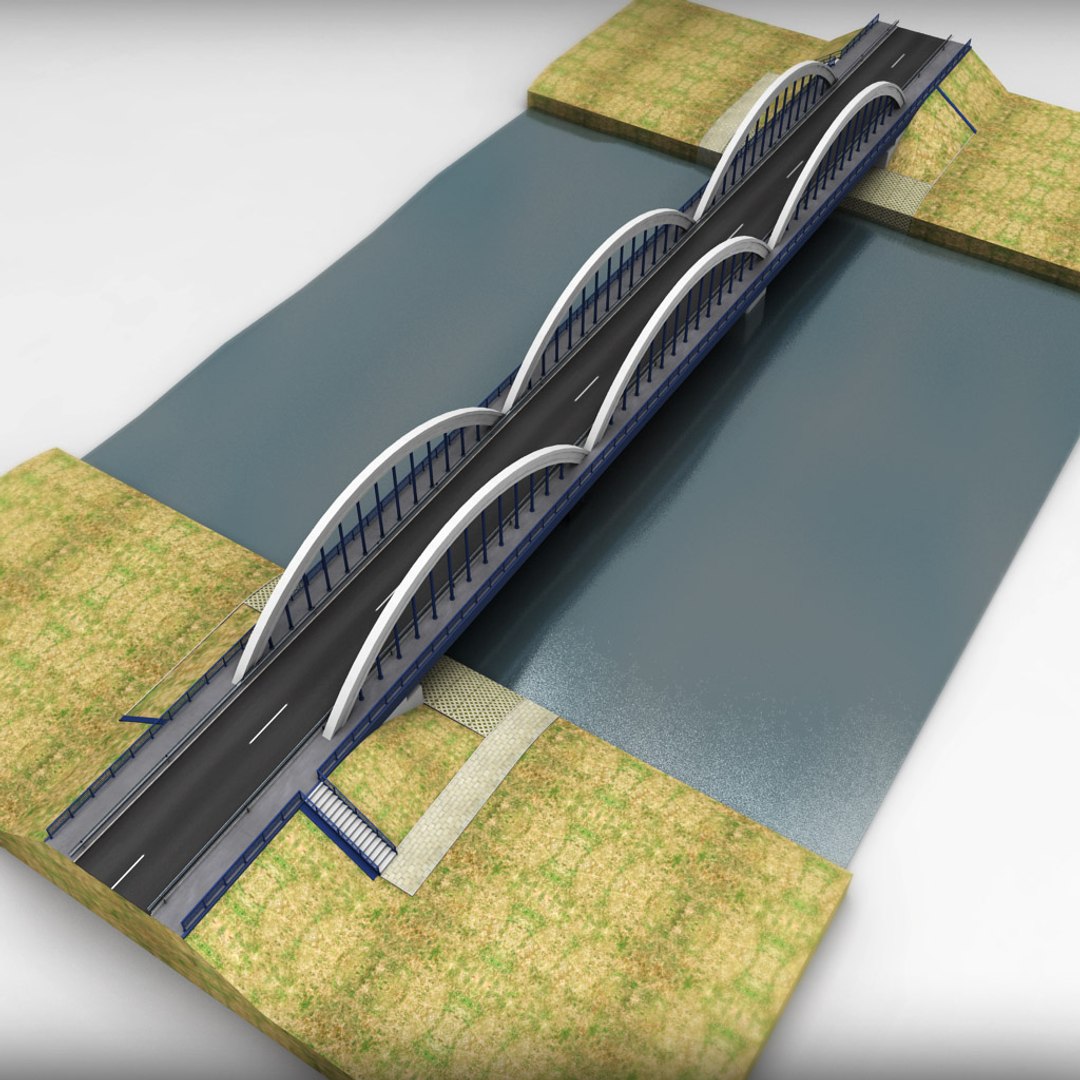 arch bridge 3d model