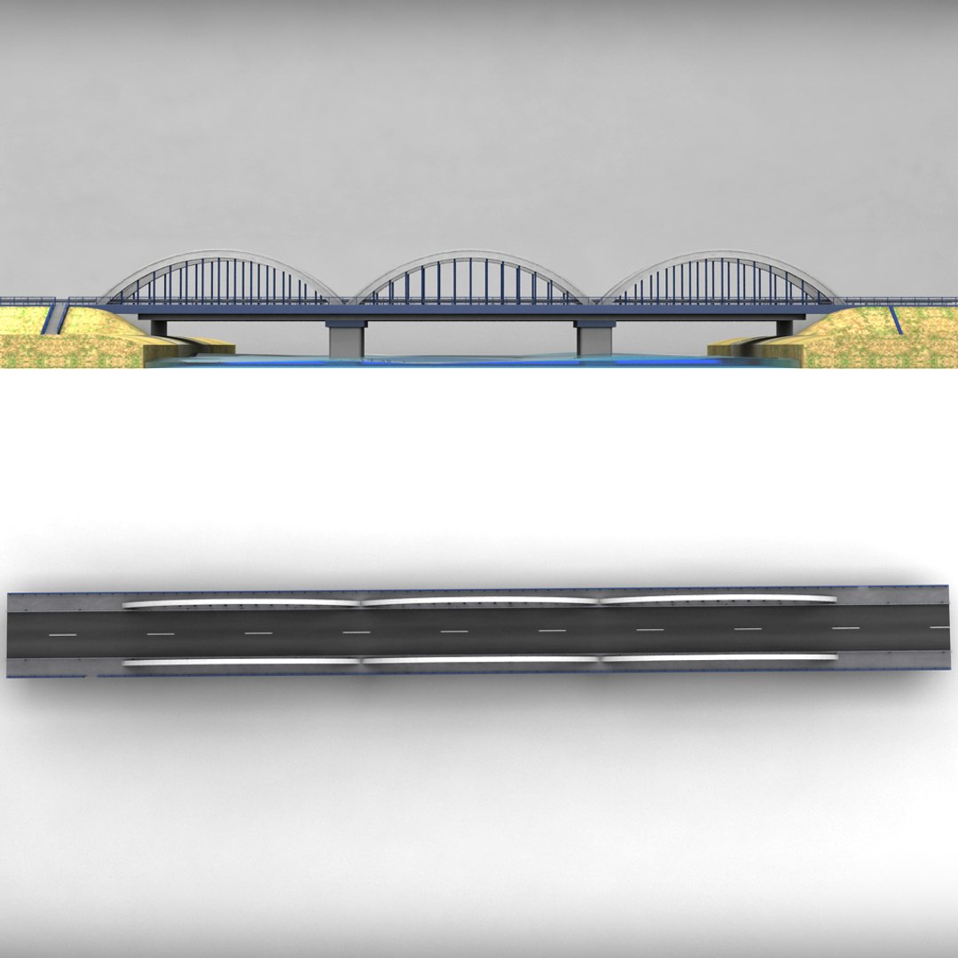 arch bridge 3d model