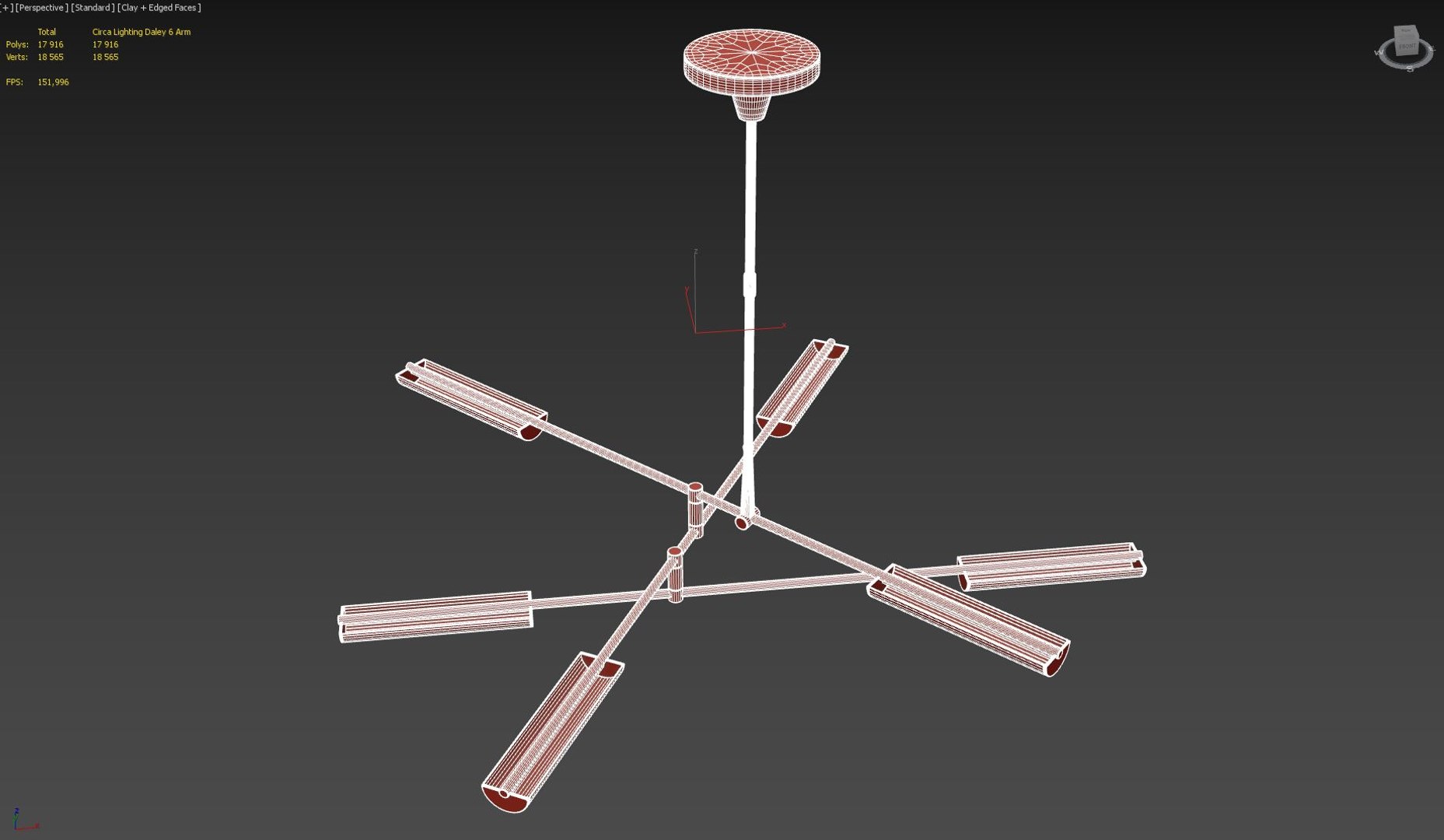 Circa Lighting Daley 6 3D Model - TurboSquid 1607585
