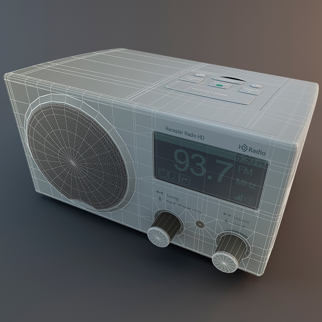 hd radio 3d model