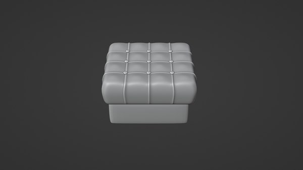 3D Tufted ottoman 1 - TurboSquid 1839811