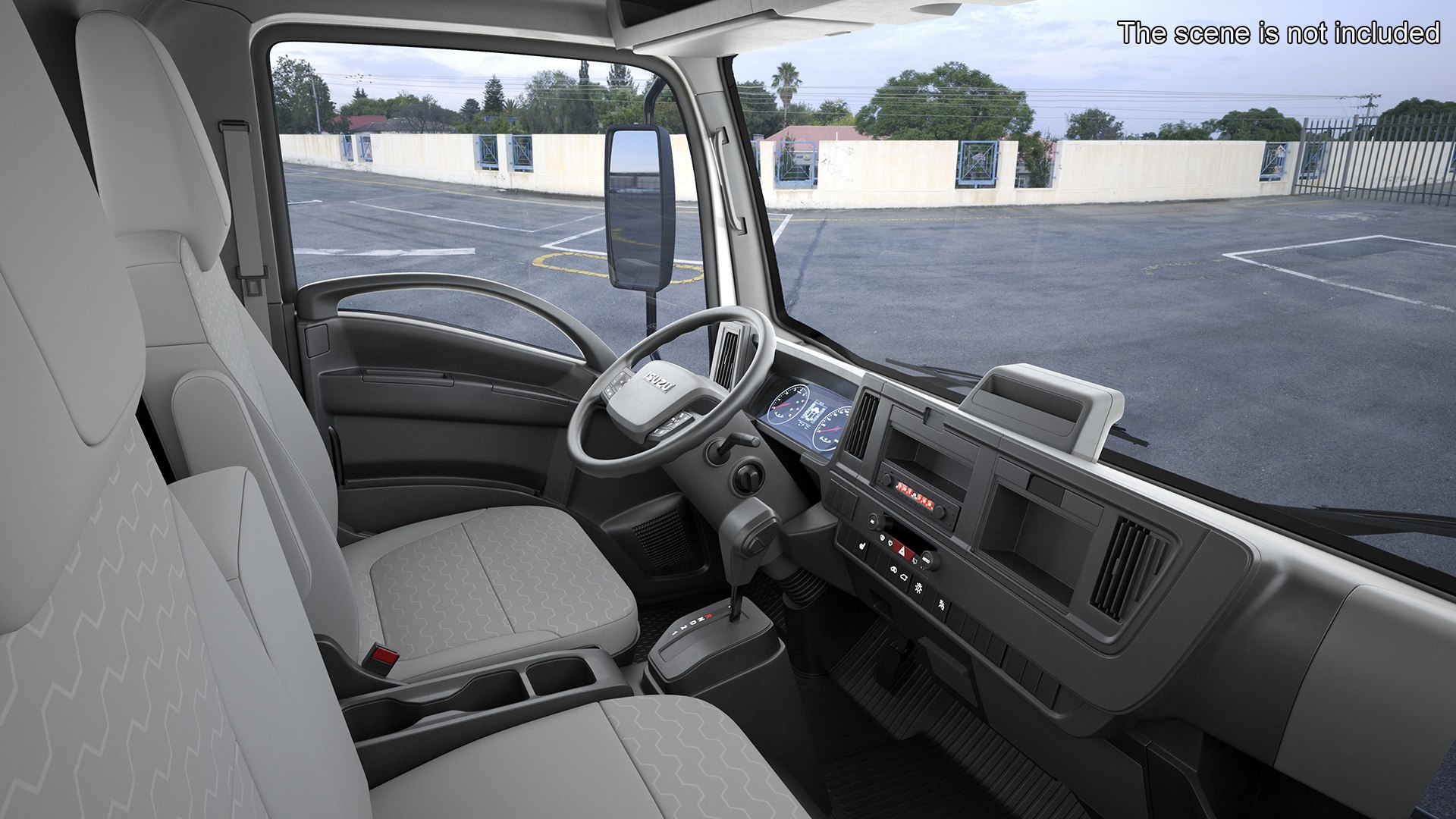 3D Isuzu NRR EV Truck 132 Inch Rigged For Cinema 4D - TurboSquid 2408161