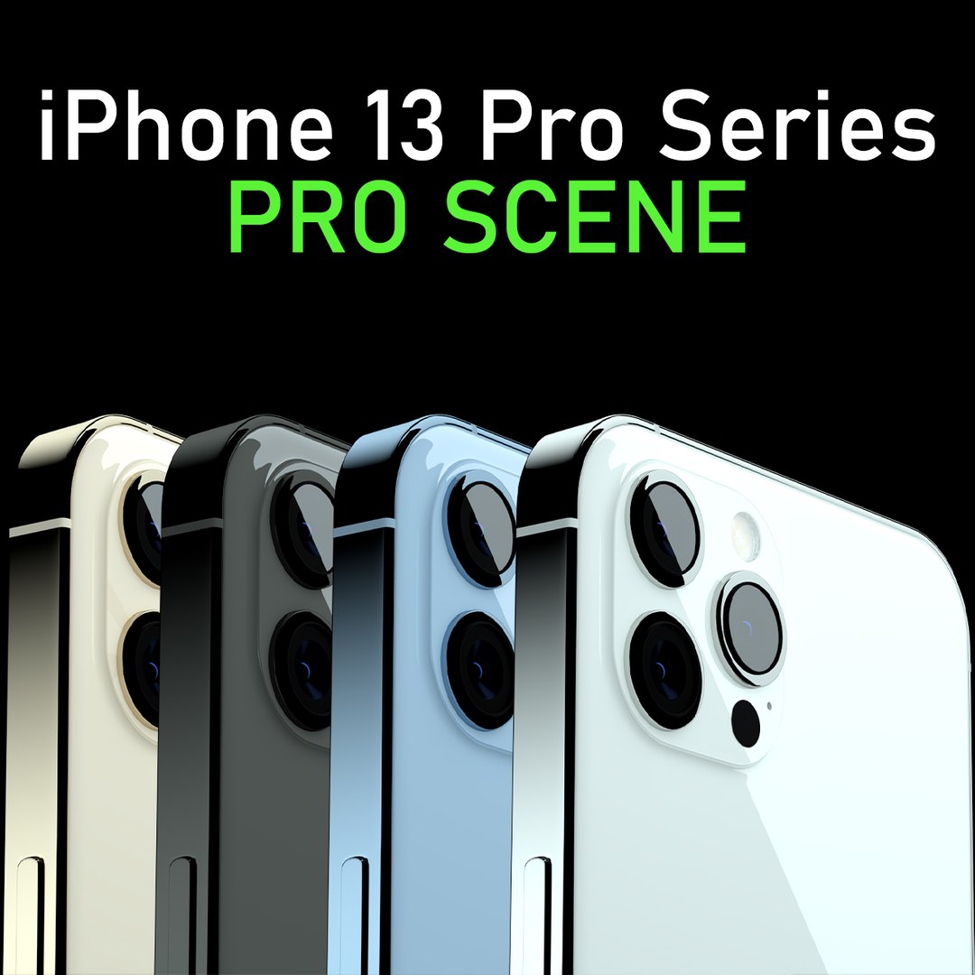 3D Apple IPhone 13 Pro Max Series Pro Scenes Collection - TurboSquid ...
