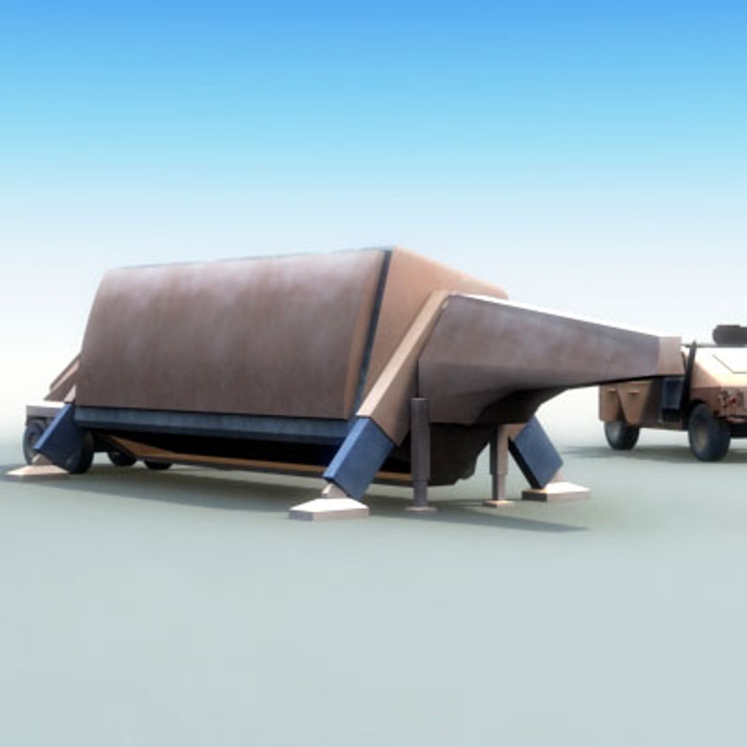 Fbx-t Military Radar 3d Model