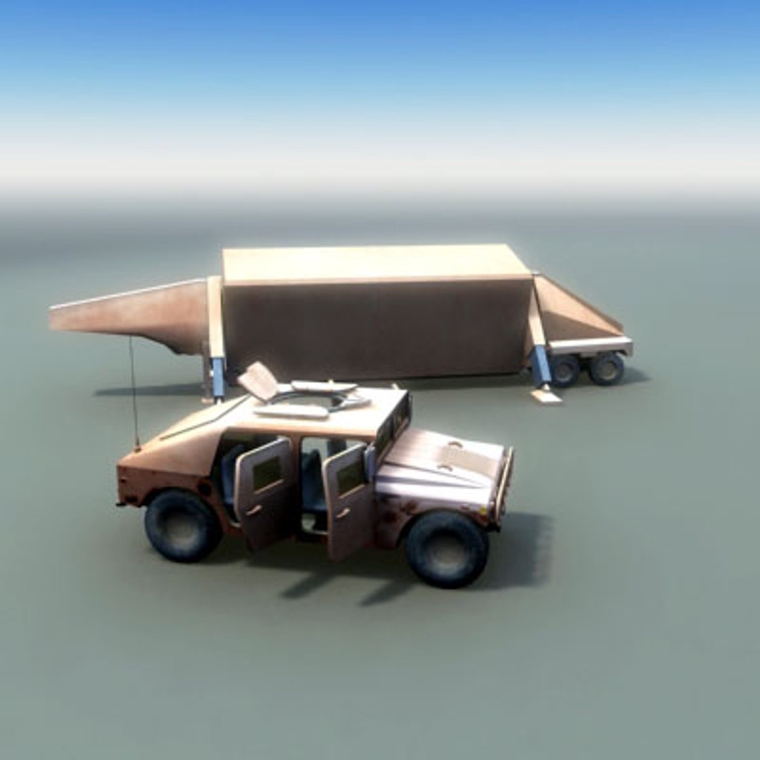 Fbx-t Military Radar 3d Model