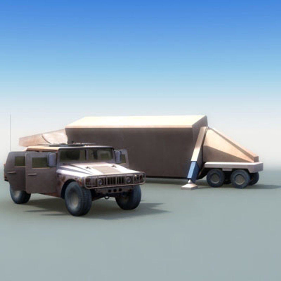 Fbx-t Military Radar 3d Model