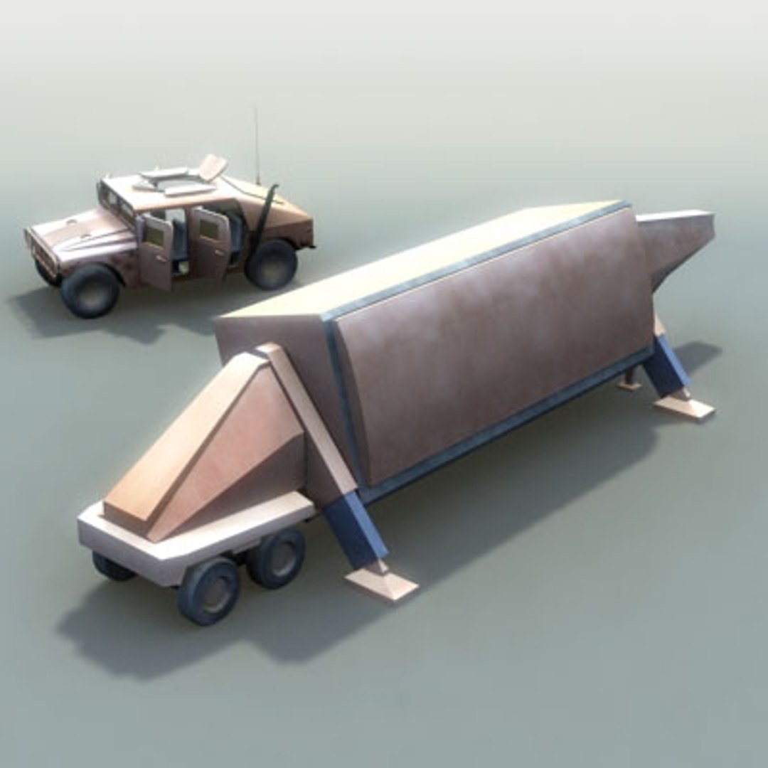 Fbx-t Military Radar 3d Model