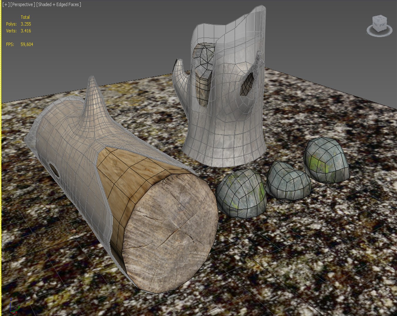 3ds Max Oak Baum Tree