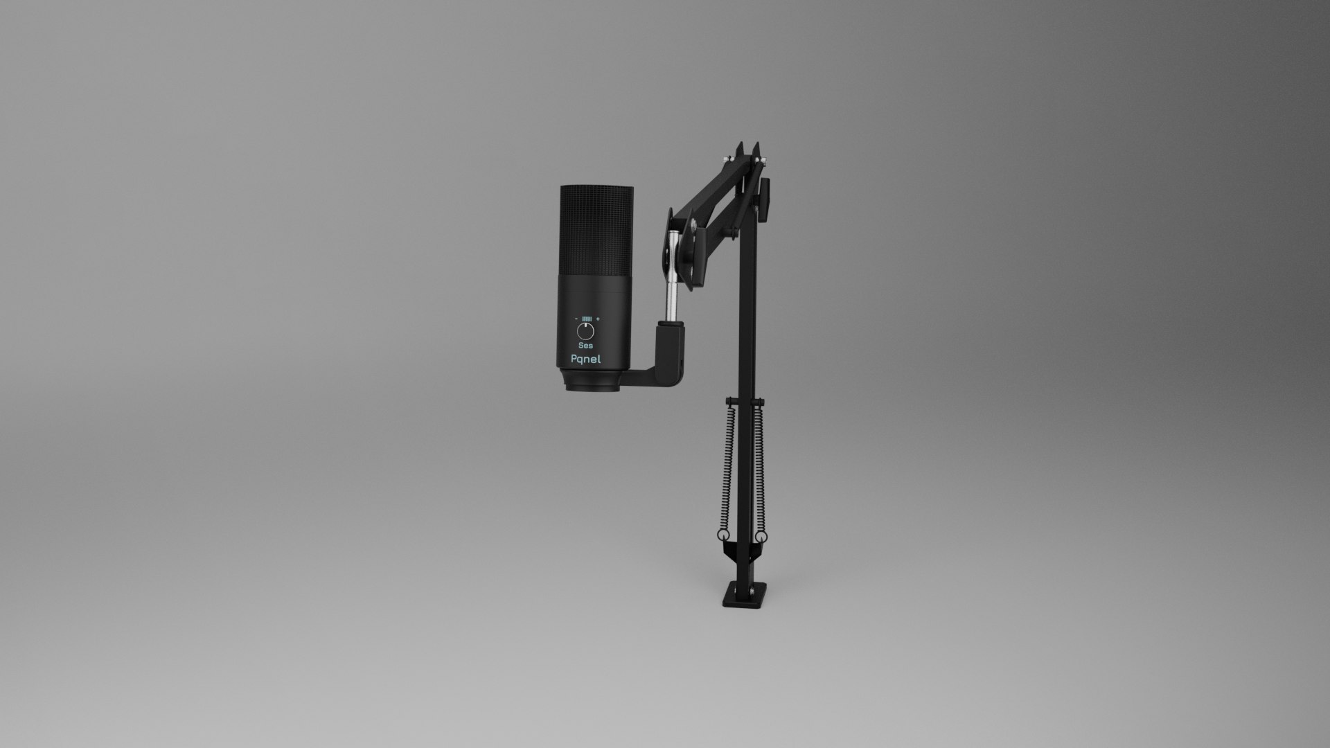 3D Microphone Stand Set model - TurboSquid 1829483