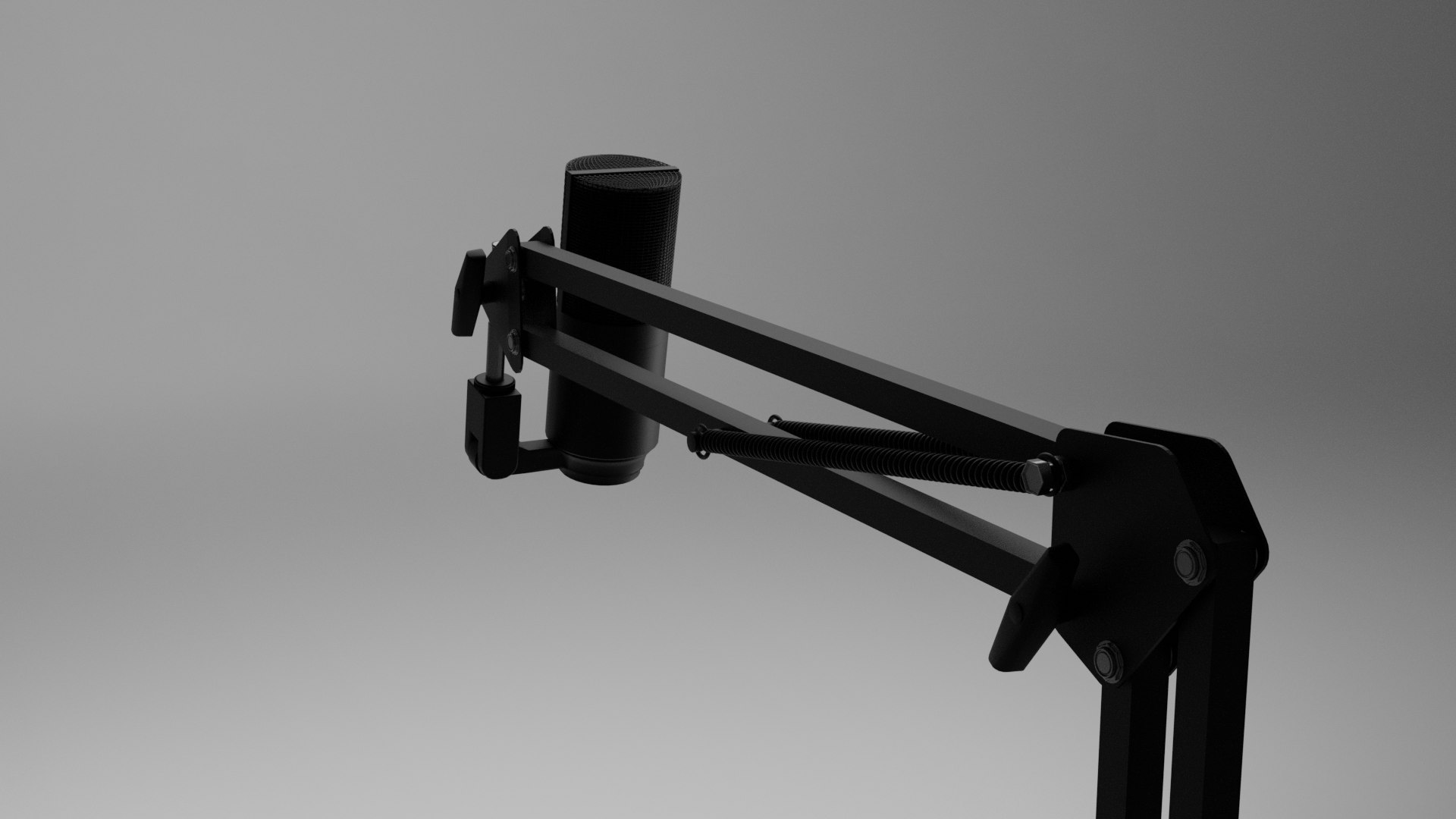 3D Microphone Stand Set model - TurboSquid 1829483