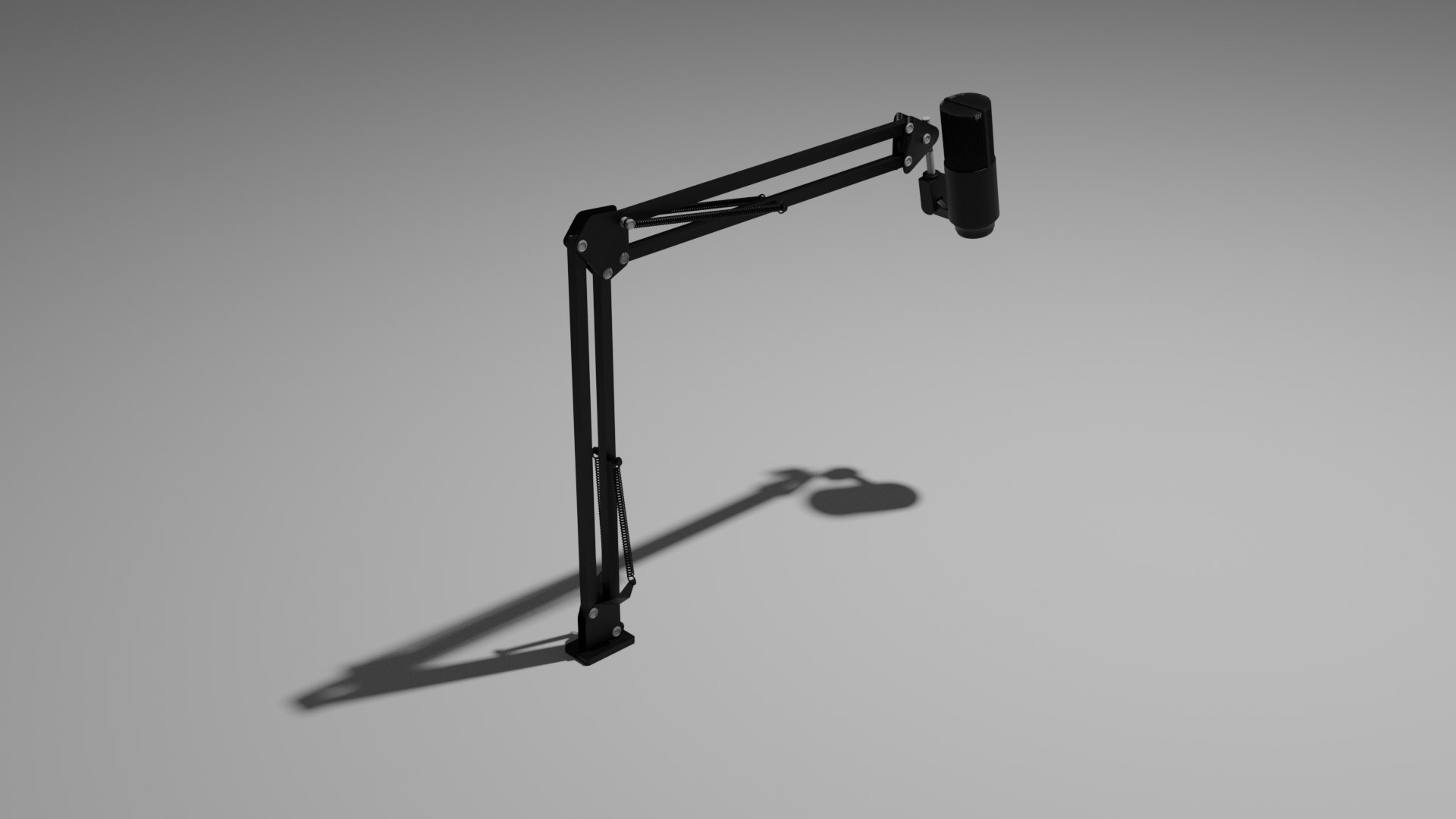 3D Microphone Stand Set model - TurboSquid 1829483