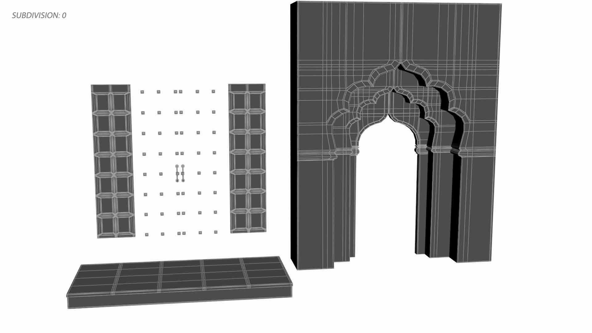 Cusped Arch 3D Model - TurboSquid 2364853