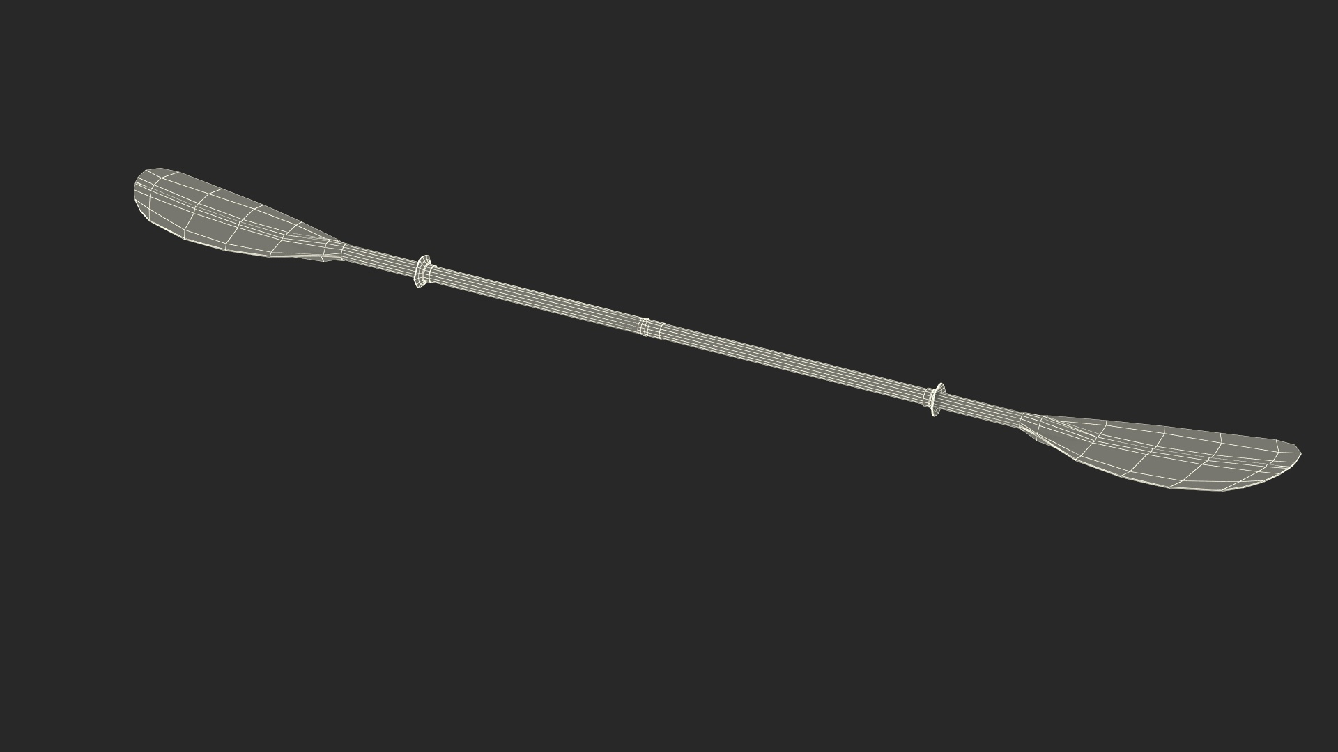 3D Model Aluminium Kayak Paddle - TurboSquid 2213122