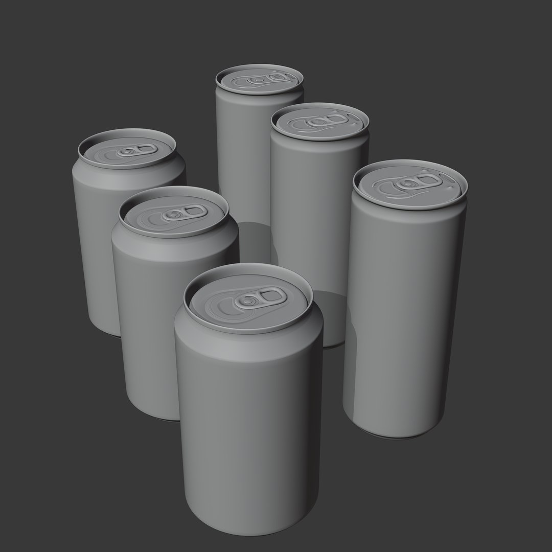 Realistic Beverage Can Collection Pepsi Red Bull CocaCola And More 3D ...