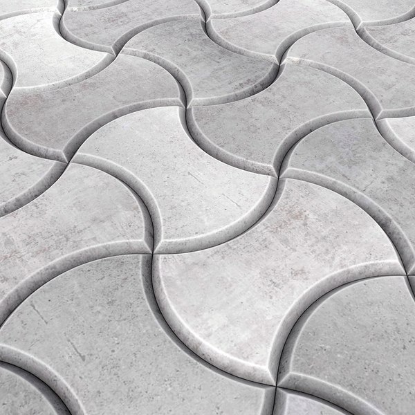 3D Paving stone color half Circle n2 - TurboSquid 1794991