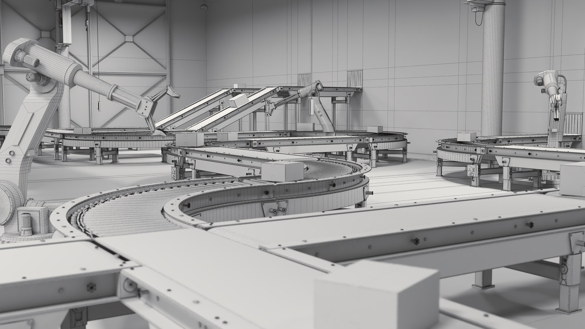 Factory Interior Scene And Equipment 3D Model - TurboSquid 2378028