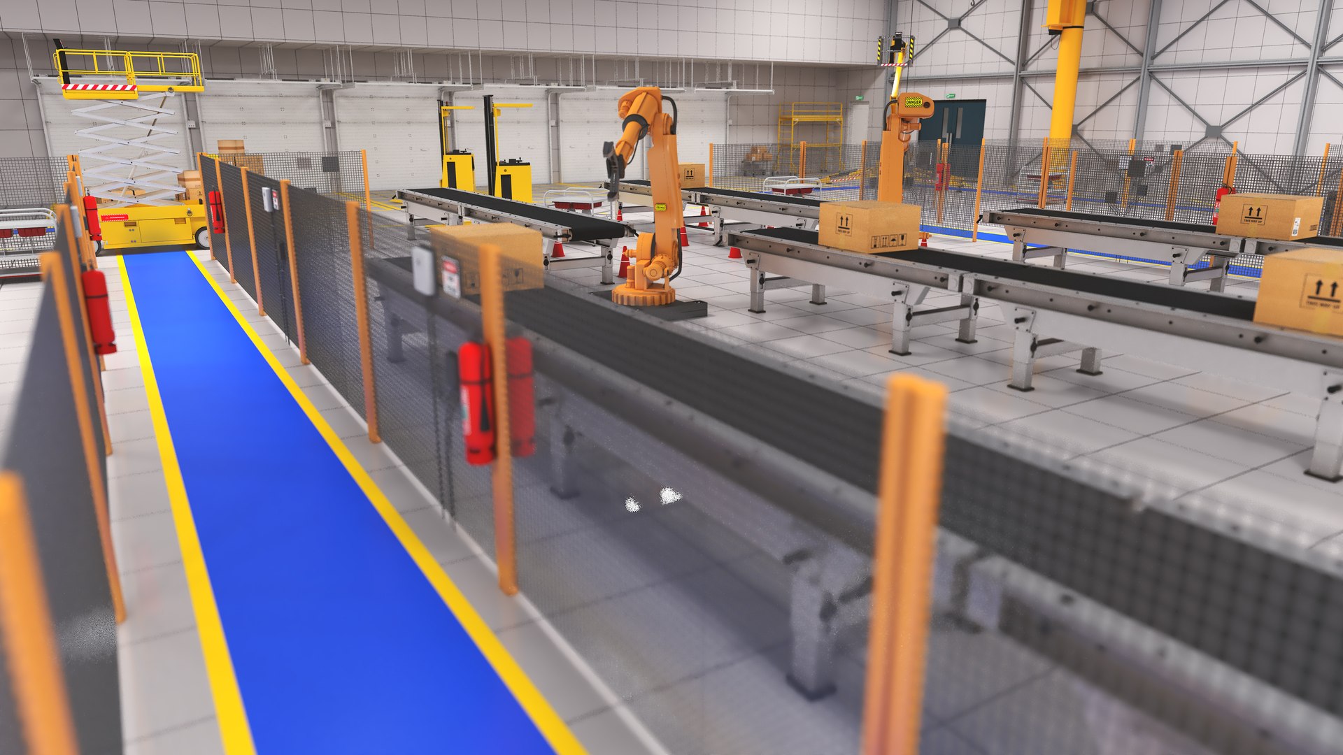 Factory Interior Scene And Equipment 3D Model - TurboSquid 2378028